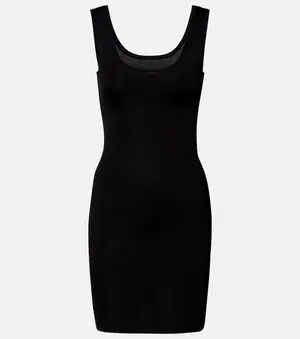 Saint Laurent Jersey Mini Dress - Black