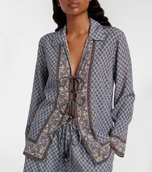 Veronica Beard Eva Printed Blouse