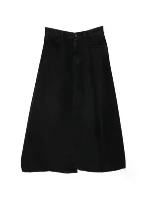 JNBY Logo-patched A-line Skirt - Black