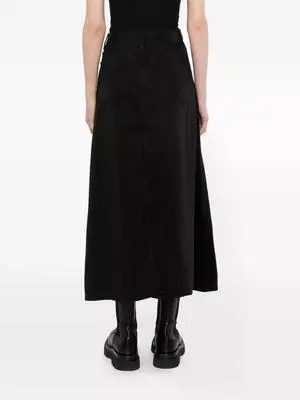 JNBY Logo-patched A-line Skirt - Black