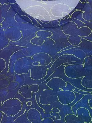 JNBY Floral Fitted Long Sleeve T-shirt - Blue