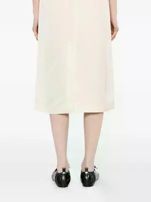 LESS Sleeveless Round Neck Midi Dress With Pockets