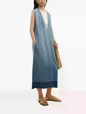 LESS Denim Midi Dress