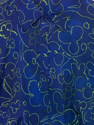 JNBY Floral Print Long Sleeve Shirt
