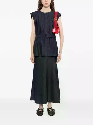 LESS Belted Denim Vest
