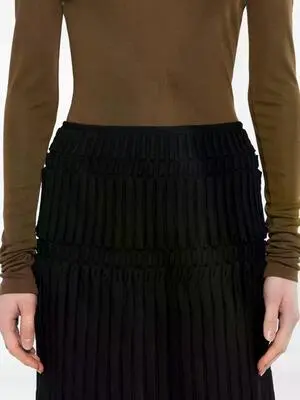 JNBY Geometric Pleated A-line Skirt