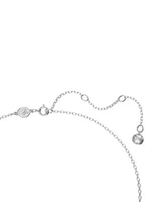 SWAROVSKI Tone Triangle Pendant Necklace With Crystal Embellishments