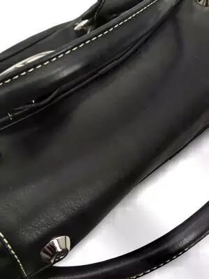 Dior 2006 Leather Top-handle Tote Bag
