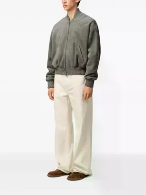 AMI Paris Goat Suede Bomber Jacket