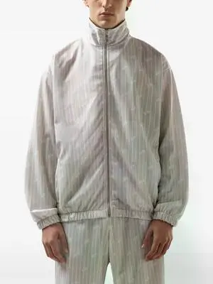 Gcds Pinstripe Windbreaker - Neutrals