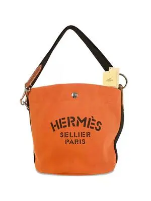 Hermès Canvas Bucket Bag - Orange