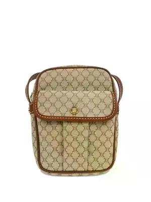 Celine Macadam Canvas Leather Shoulder Bag