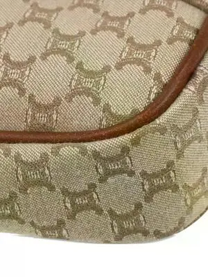 Celine Macadam Canvas Leather Shoulder Bag