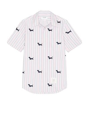 Thom Browne Straight Fit Allover Hector Shirt - Multi
