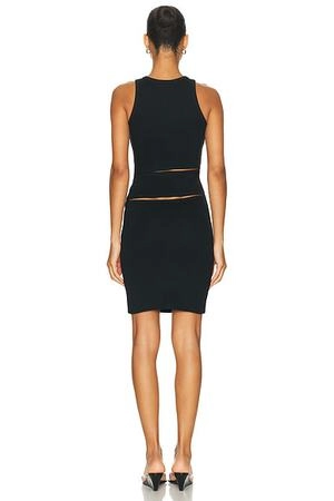 Coperni Spiral Tank Dress - Black
