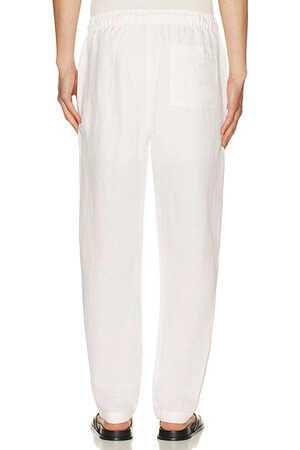 Onia Air Linen Pull-on Pant - White