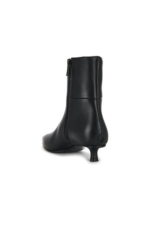 JIMMY CHOO Lory Calf Leather Kitten Heel Boots - Black