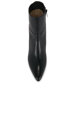 JIMMY CHOO Lory Calf Leather Kitten Heel Boots - Black