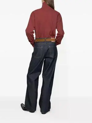 Acne Studios Zip-up Long-sleeved Top - Red