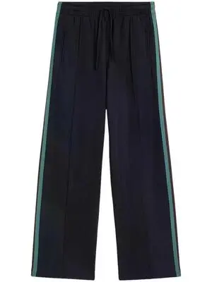AMI Paris Stripe-detailing Track Pants - Blue