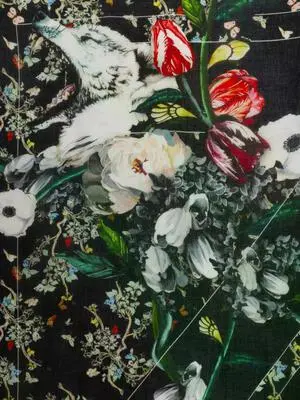 Zadig&Voltaire Floral Skull Scarf