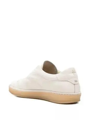 Eleventy Leather Slip-on Sneakers - Neutrals