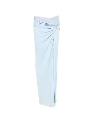 Andamane Gathered Detail Skirt - Blue