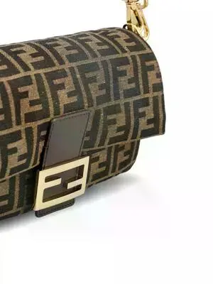 Fendi Jacquard Logo Shoulder Bag