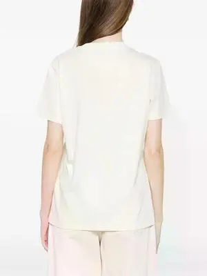 Moncler Round Neck T-shirt With Logo Embroidery