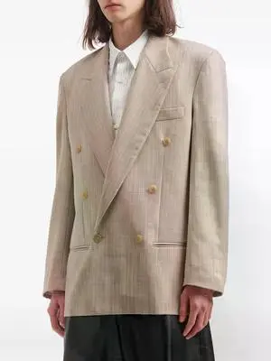 HED MAYNER Double-breasted Pinstripe Blazer