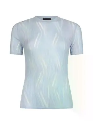 Liu Jo Short-sleeve Round Neck Top - Blue