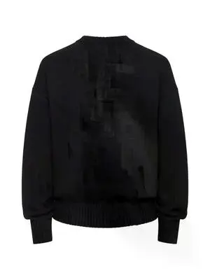 Amiri Graphic Print Distressed Sweater