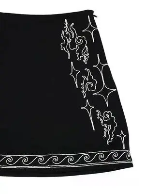 Zeus+dione Embroidered Mini Skirt