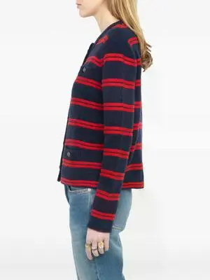 Zadig&Voltaire Striped Wool Blend Cardigan