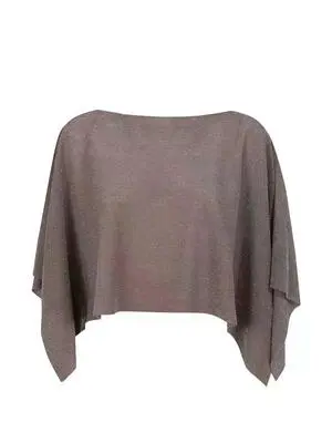 D.exterior Lurex Embellishment Cape - Brown