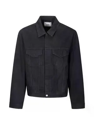 ARTE ANTWERP Denim Jacket With Logo Detail - Black