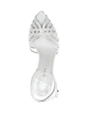 LE SILLA Embellished Ankle Strap Sandals
