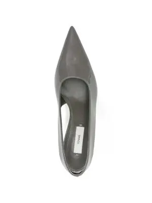TOTEME Pointed-toe Slingback Pumps - Grey