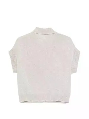 D.exterior Openwork Knit Polo