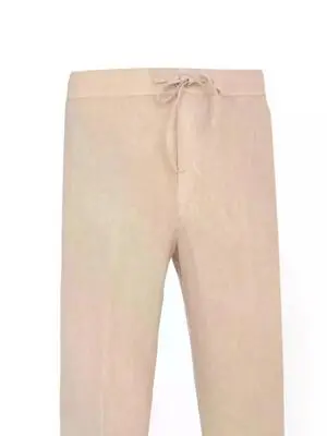 120% Lino Linen Drawstring Trousers