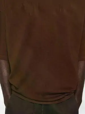 ENTIRE STUDIOS Crew Neck Short Sleeve T-shirt - Brown
