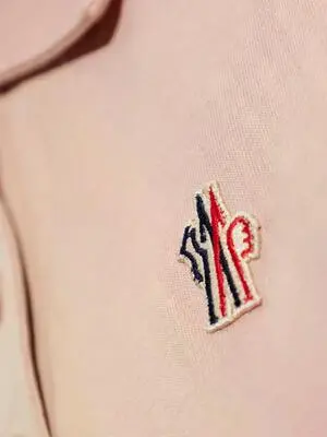 Moncler Logo Patch Polo Shirt - Neutrals