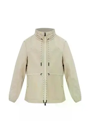 Moncler Day-damic Jacket With High Neck And Drawstring Detail - Neutrals