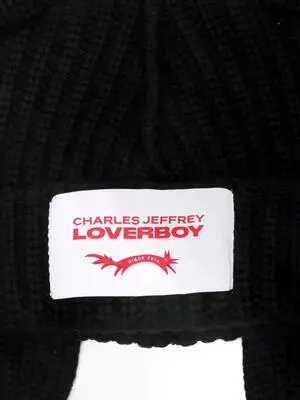 CHARLES JEFFREY Ears Knitted Beanie Hat