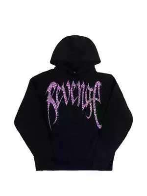 REVENGE Graphic-print Hoodie - Black