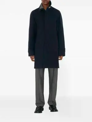 Burberry Mid-length Technical Cashmere Car Coat With Chevron Lining