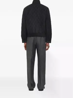 Burberry Quilted Nylon Jacket With Corduroy Collar