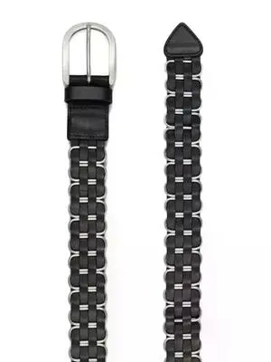Ba&sh Beck Woven Design Buckle Belt