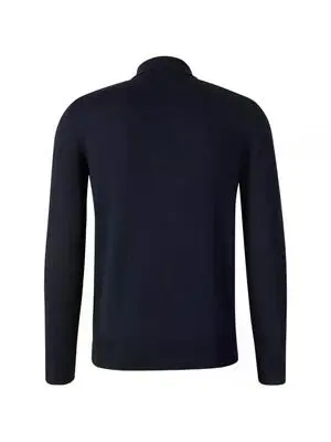 Canali Long-sleeve Polo Shirt - Blue