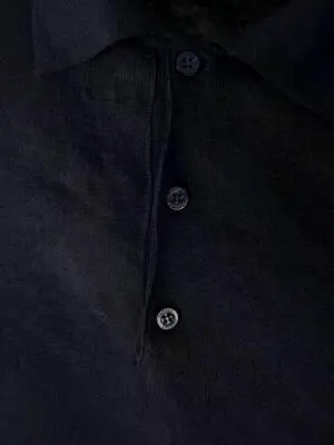 Canali Long-sleeve Polo Shirt - Blue